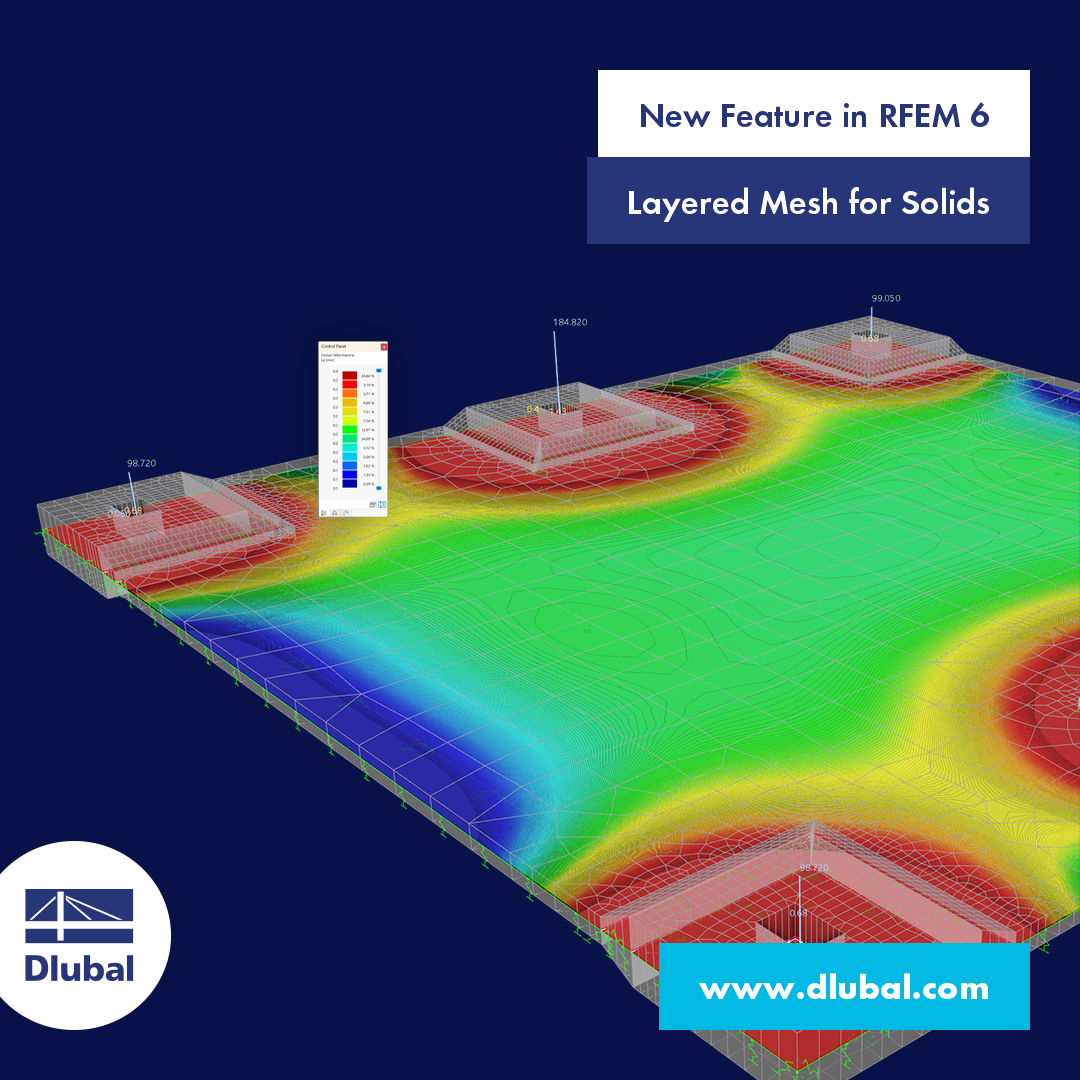 New Feature in RFEM 6 | Layered Mesh for Solids