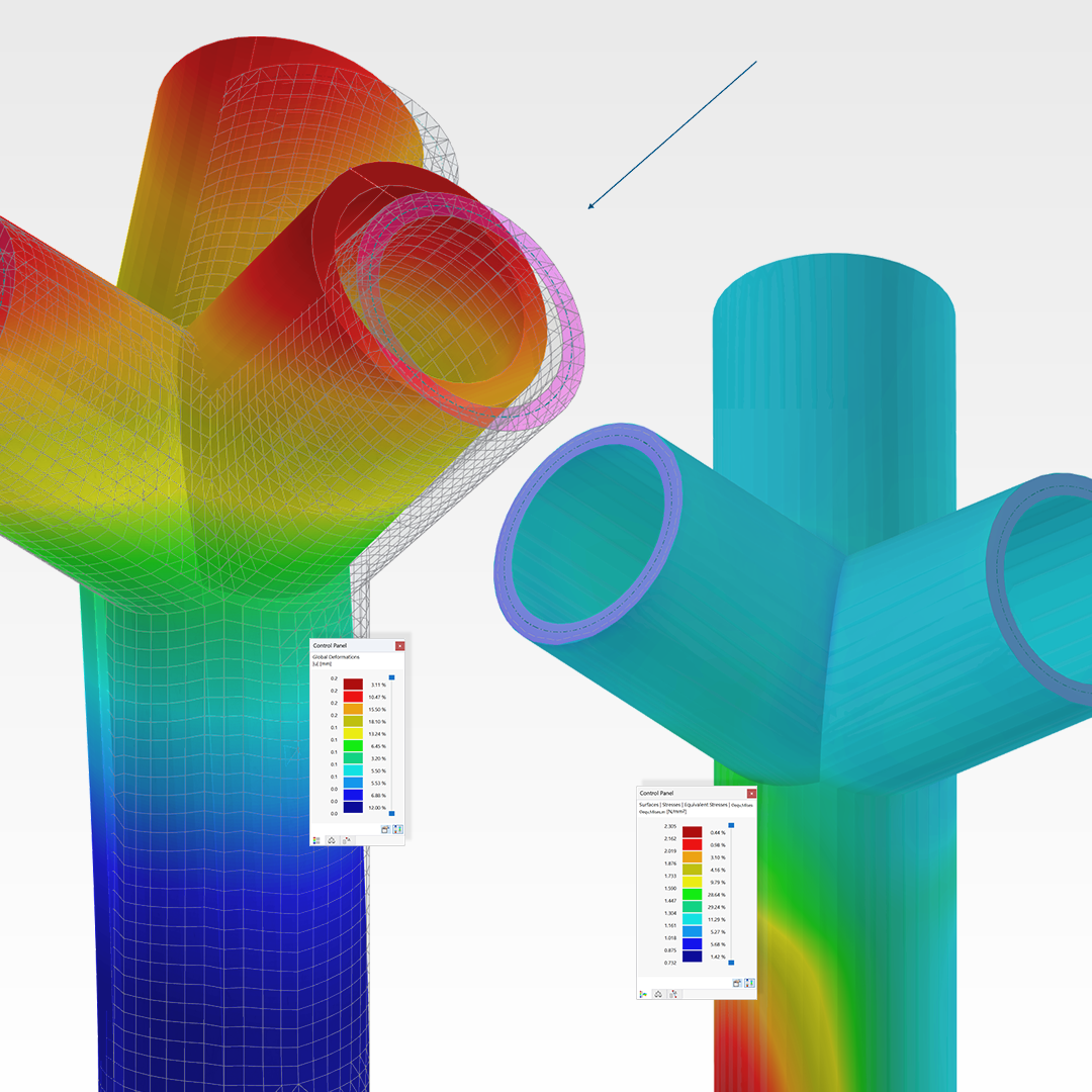 Cast Steel Hinge | Structural Analysis Model for RFEM 6 to Download