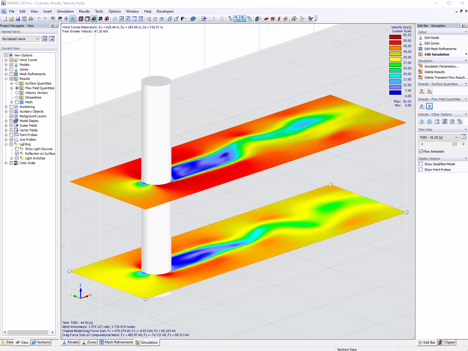 Kármán Vortex Street | Animation