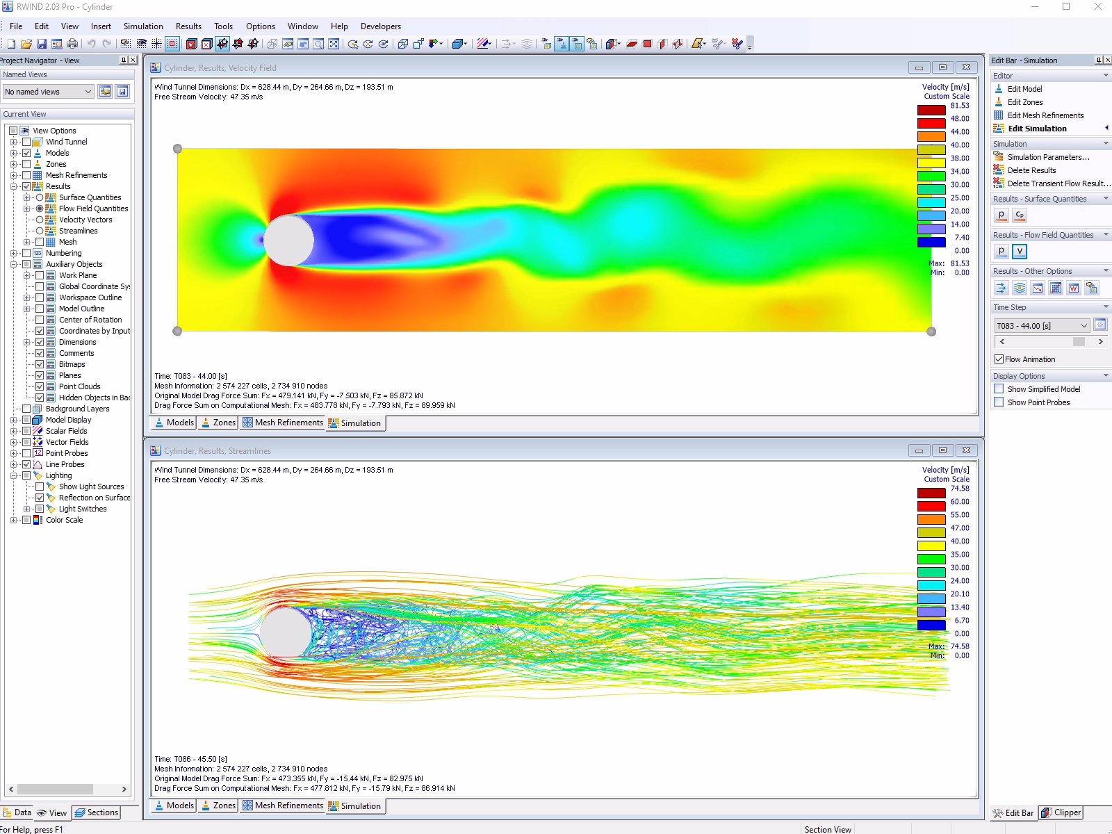 Kármán Vortex Street | Animation