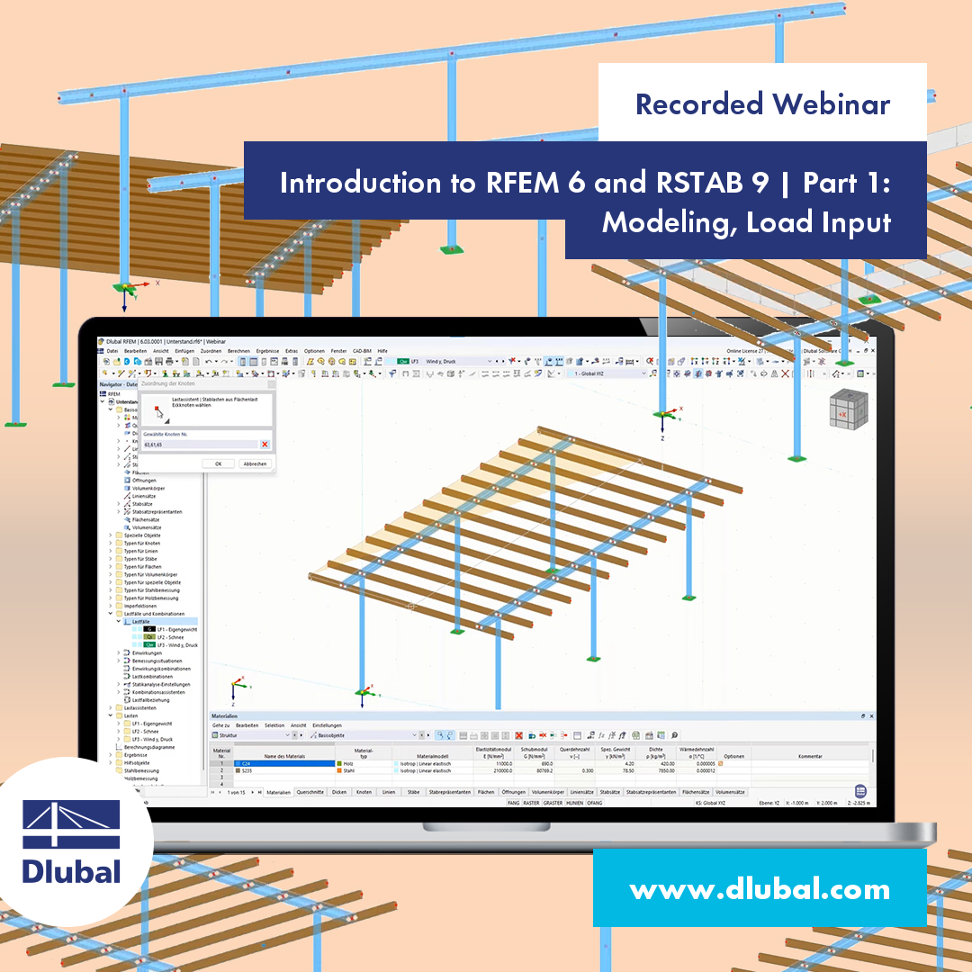 Recorded Webinar: Introduction to RFEM 6 and RSTAB 9 | Part