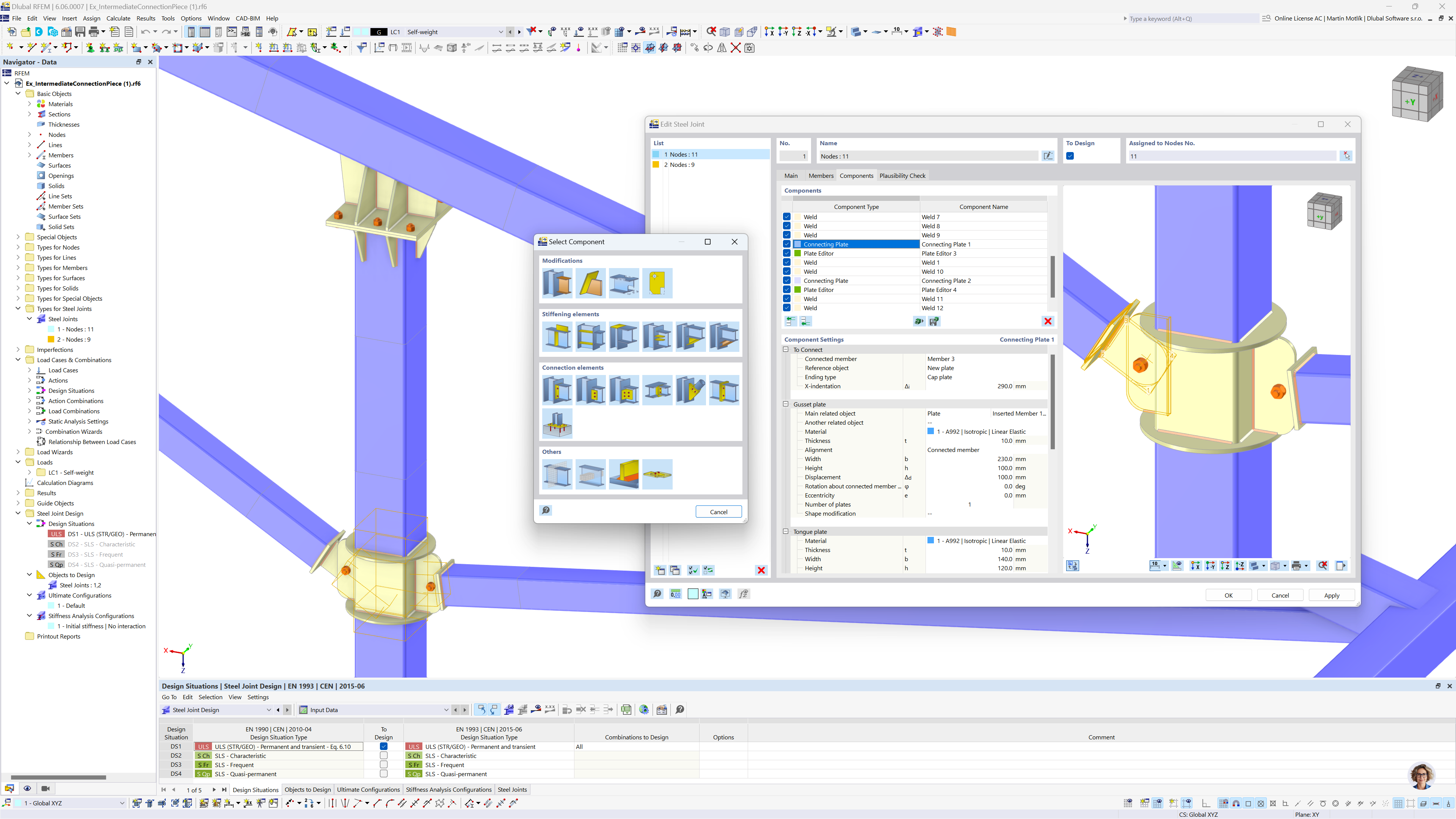 Steel Joints | Add-on for RFEM 6 | Dlubal Software