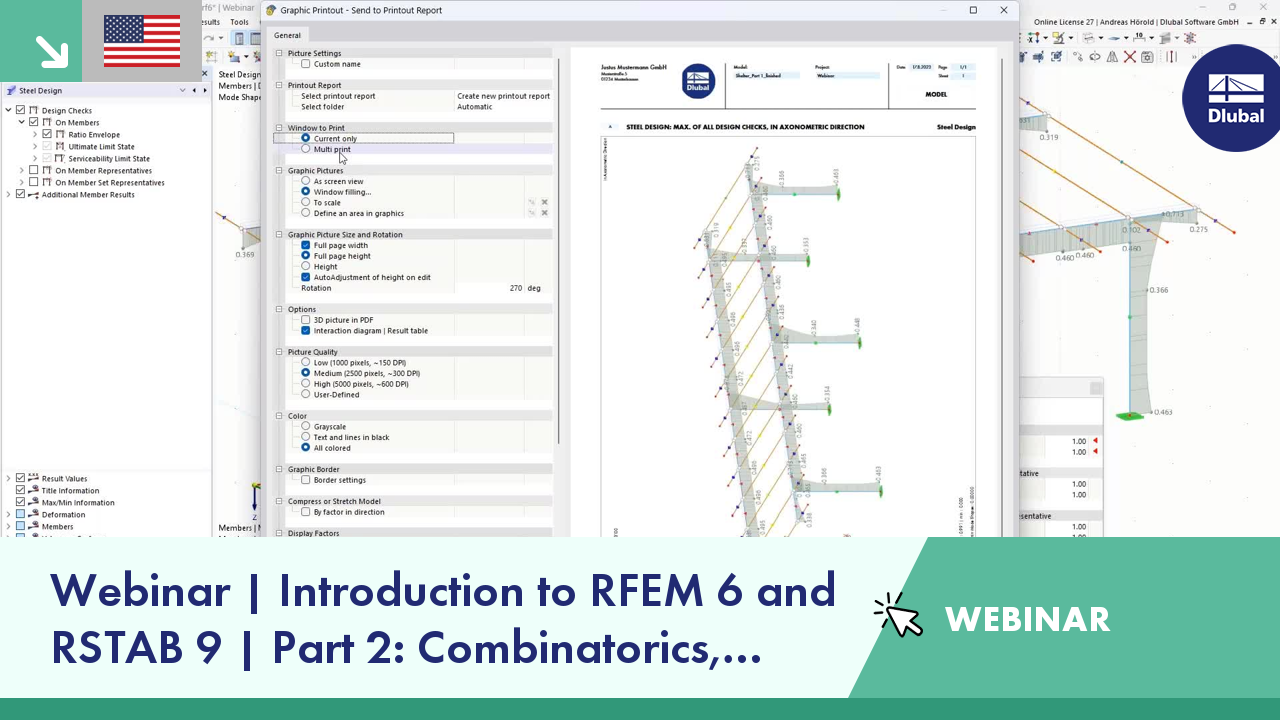 Introduction to RFEM 6 and RSTAB 9 | Part 2: Combinatorics, Design ...