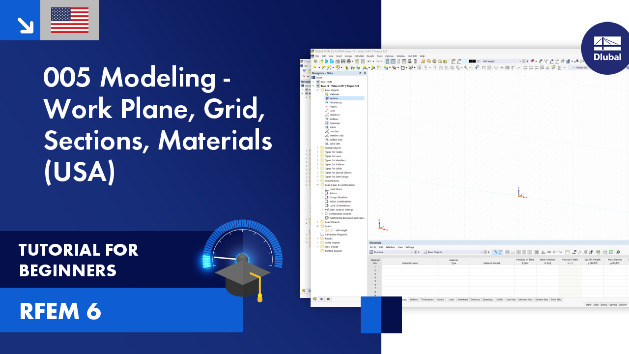 RFEM 6 Tutorial for Beginners | 005 Modeling