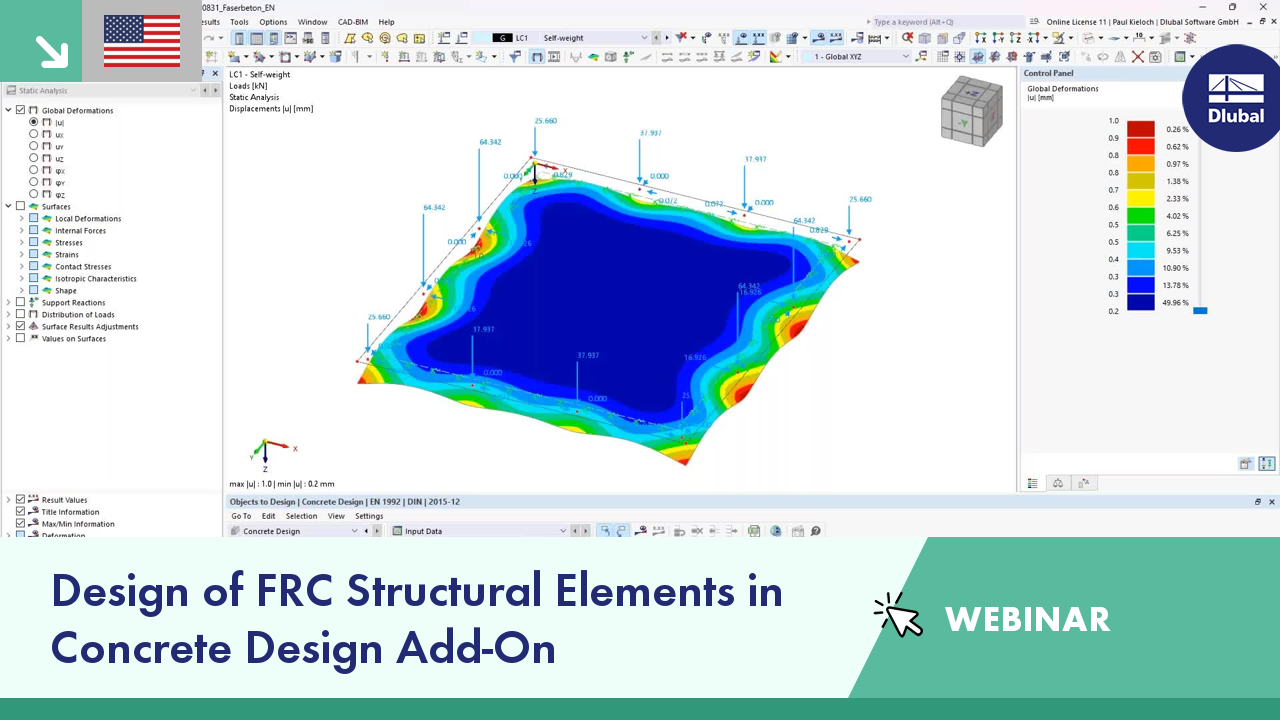 Webinar | Design of FRC Structural Elements in Concrete Design Add-On