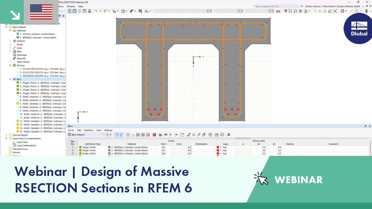 Webinar | Design of Massive RSECTION Sections in RFEM 6