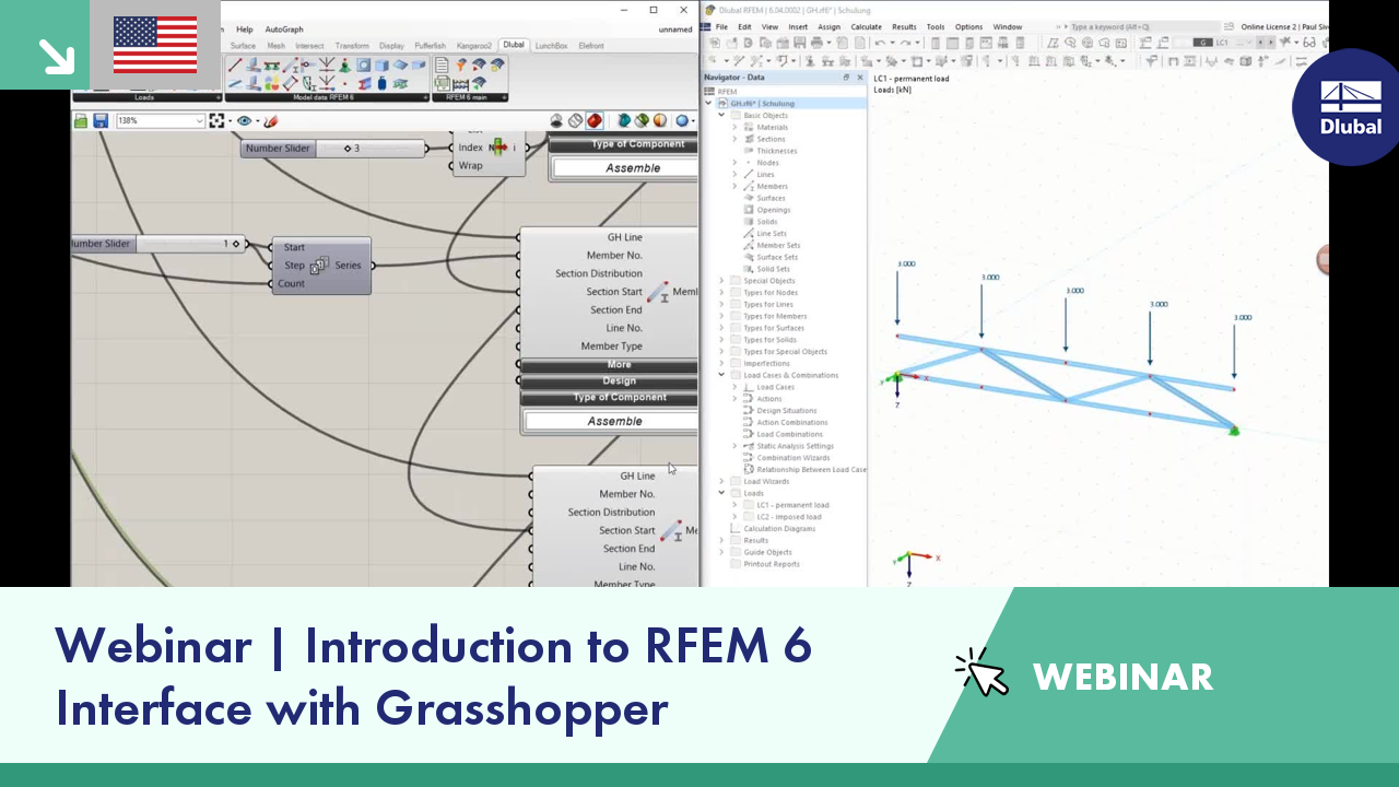 Webinar | Introduction to RFEM 6 Interface with Grasshopper