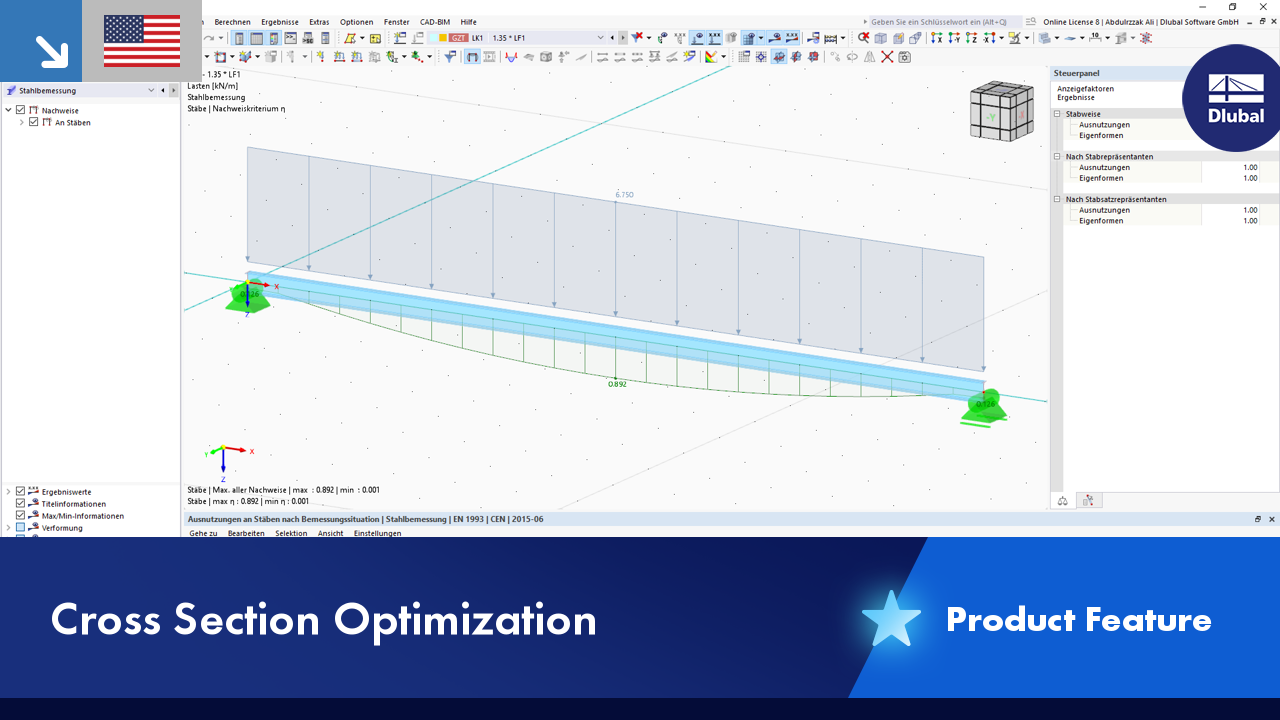 Cross-Section Optimization | Product Feature