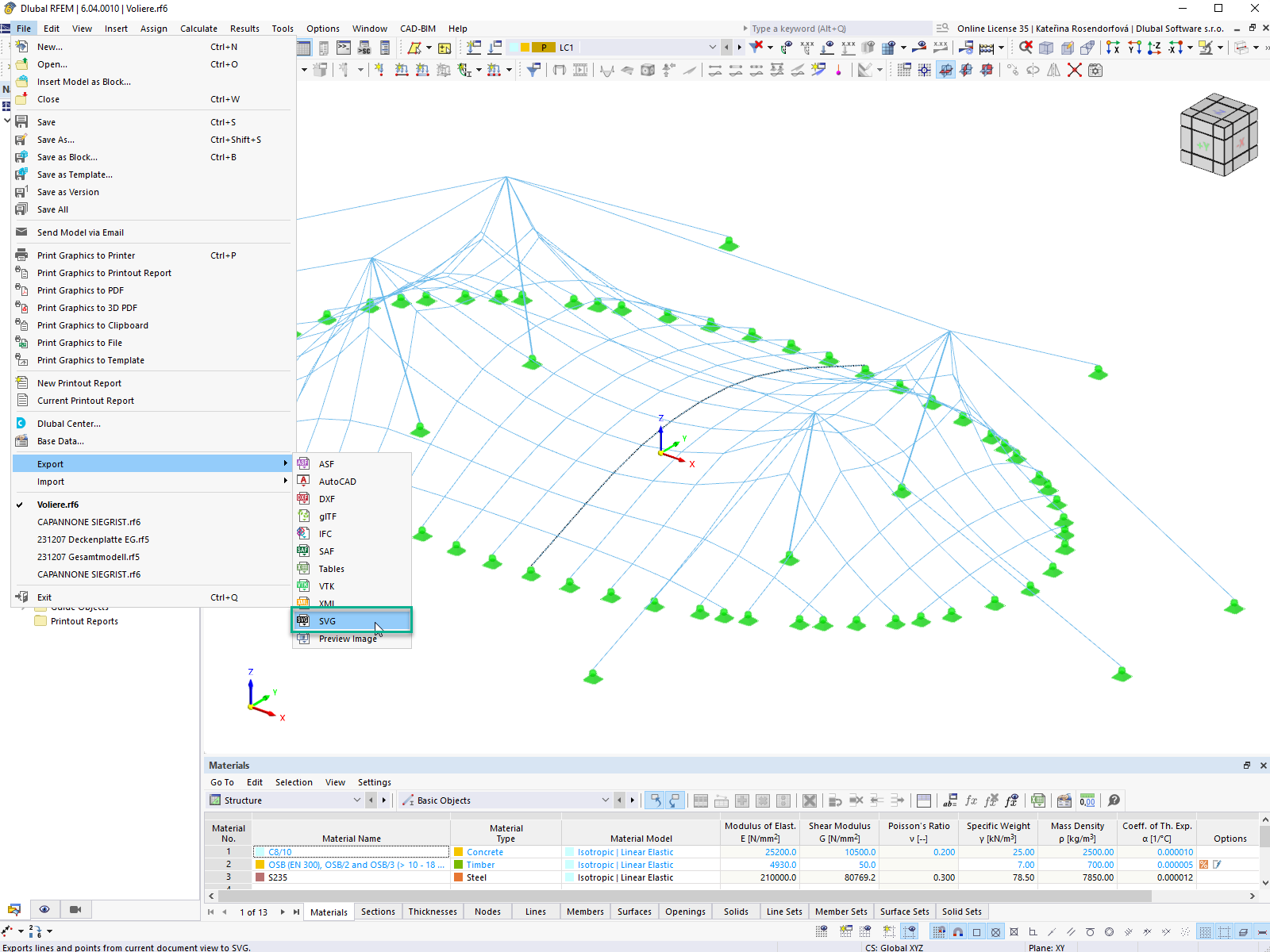 Export to SVG Format (Vector Graphics)