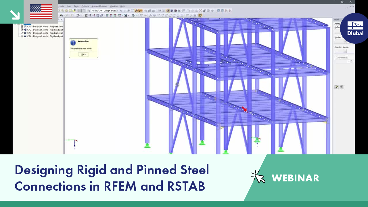 Webinar: Designing Rigid and Pinned Steel Connections in RFEM and RSTAB