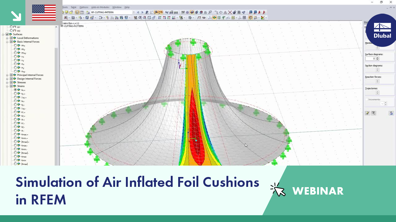 Webinar | Simulation of Air Inflated Foil Cushions in RFEM | Thu, Jun ...