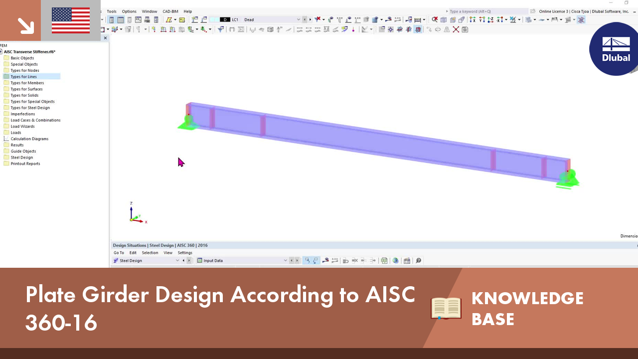 Plate Girder Design According to AISC 360-16