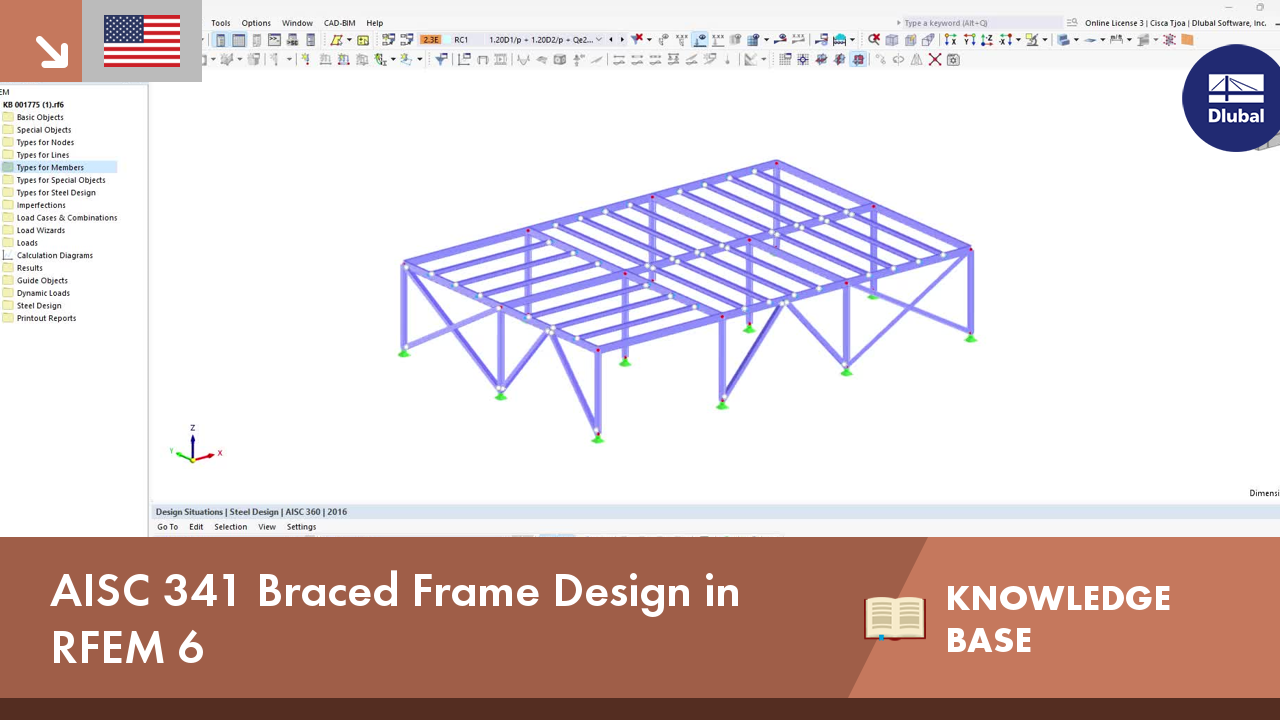 AISC 341 Braced Frame Design in RFEM 6 | KNOWLEDGE BASE