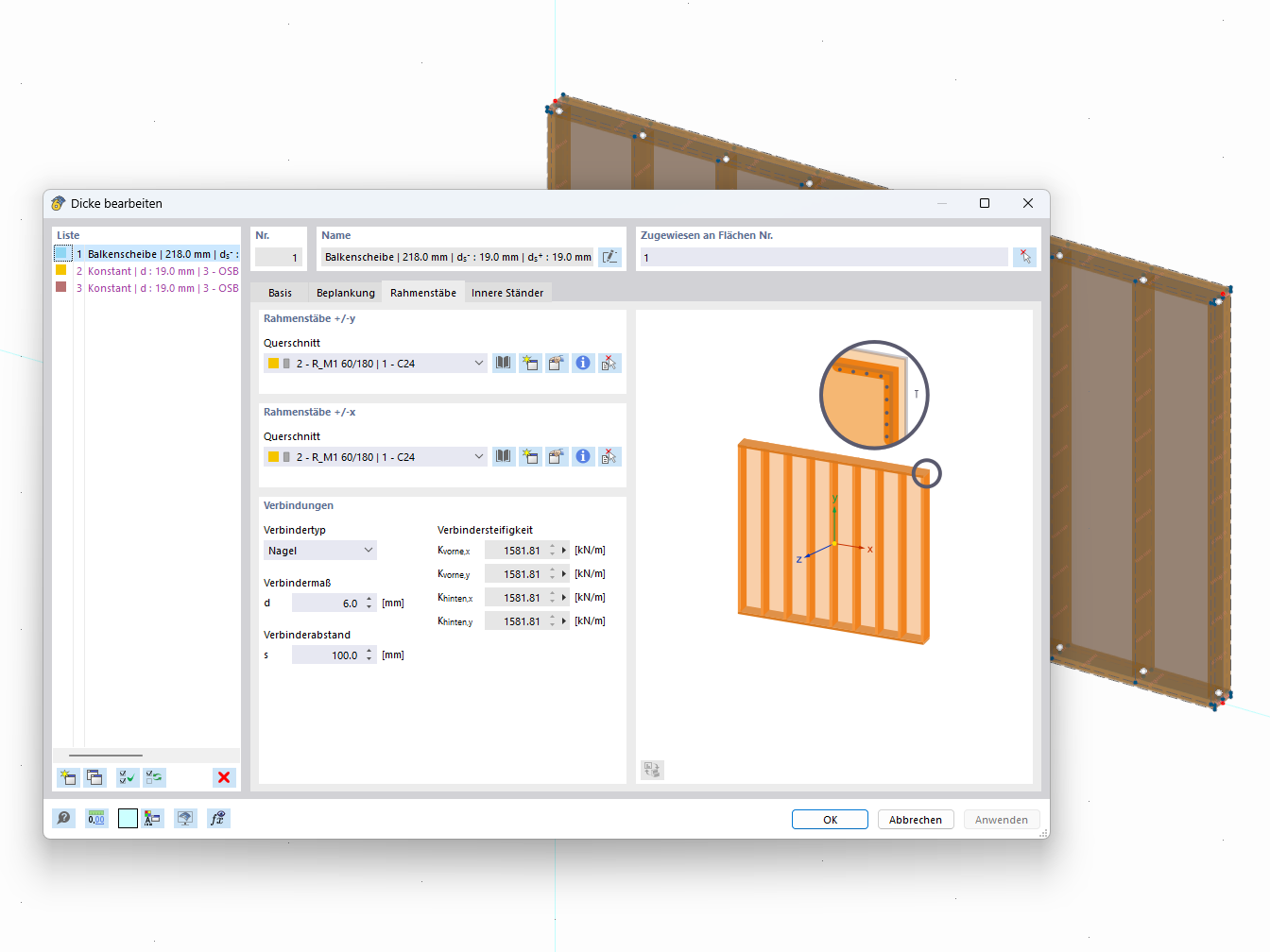 Timber Panel Element