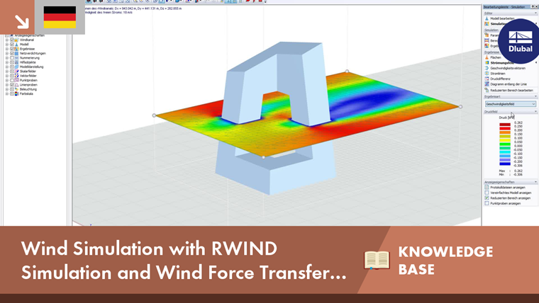 Wind Simulation Using RWIND Simulation and Transferring Wind Forces to RFEM or RSTAB