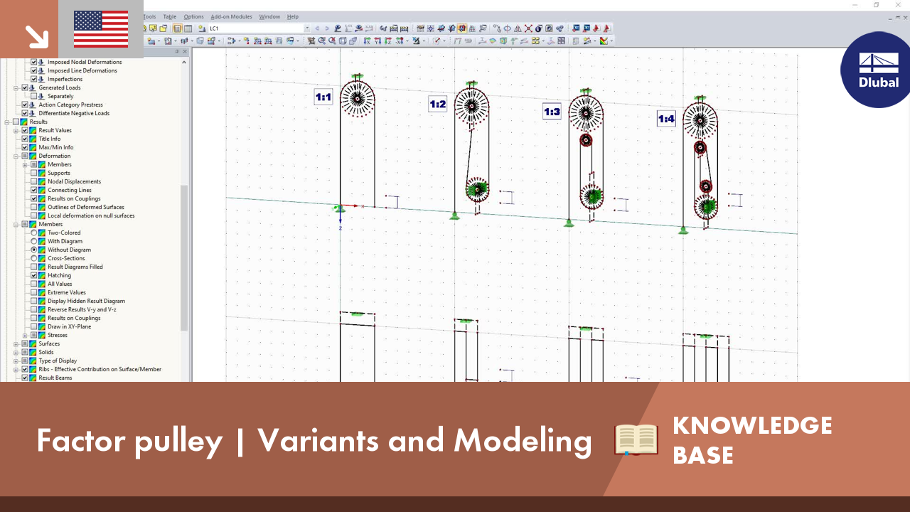 KB 001658 | Modeling of Factor Pulleys in RFEM
