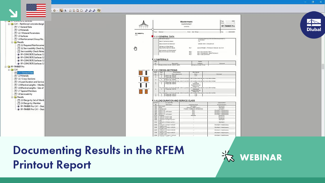 WEBINAR | Documenting Results in the RFEM Printout Report | Tue, Aug 25 ...