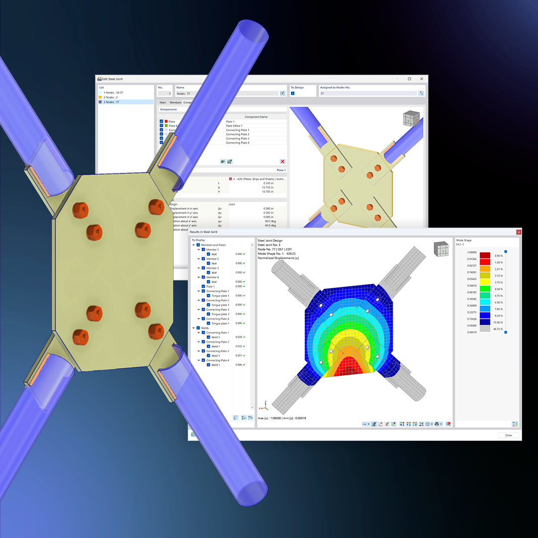 Steel Connection | AISC 360-22 Steel Connection Design in RFEM 6