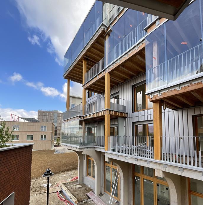 Olympic Games 2024: Composite Timber/Concrete Building PB9 in Saint ...