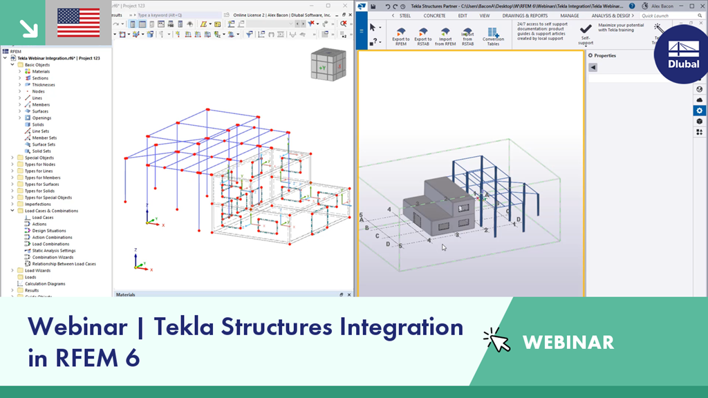 Free Webinar | Tekla Structures Integration in RFEM 6