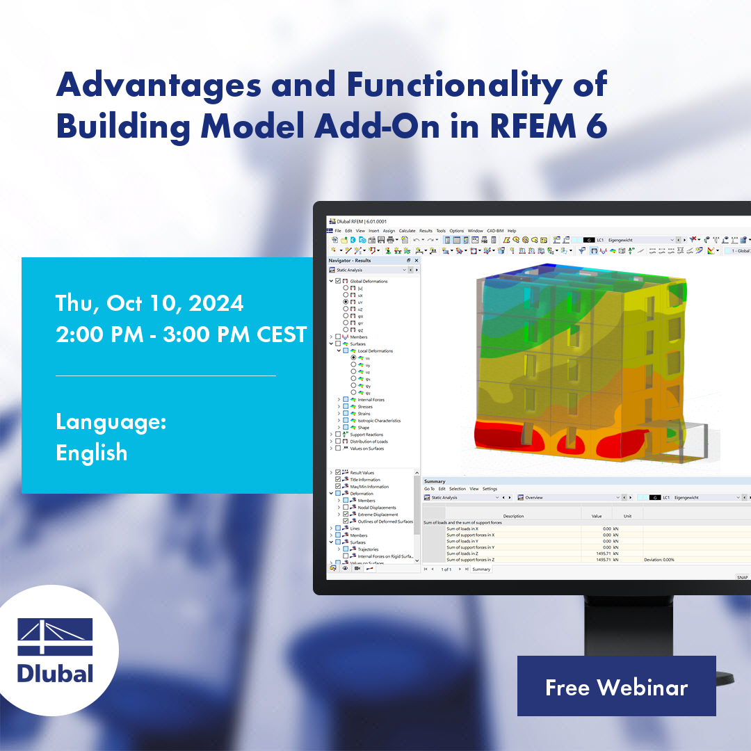 Webinar | Scripting in RFEM 6, Blocks, and Dlubal Center