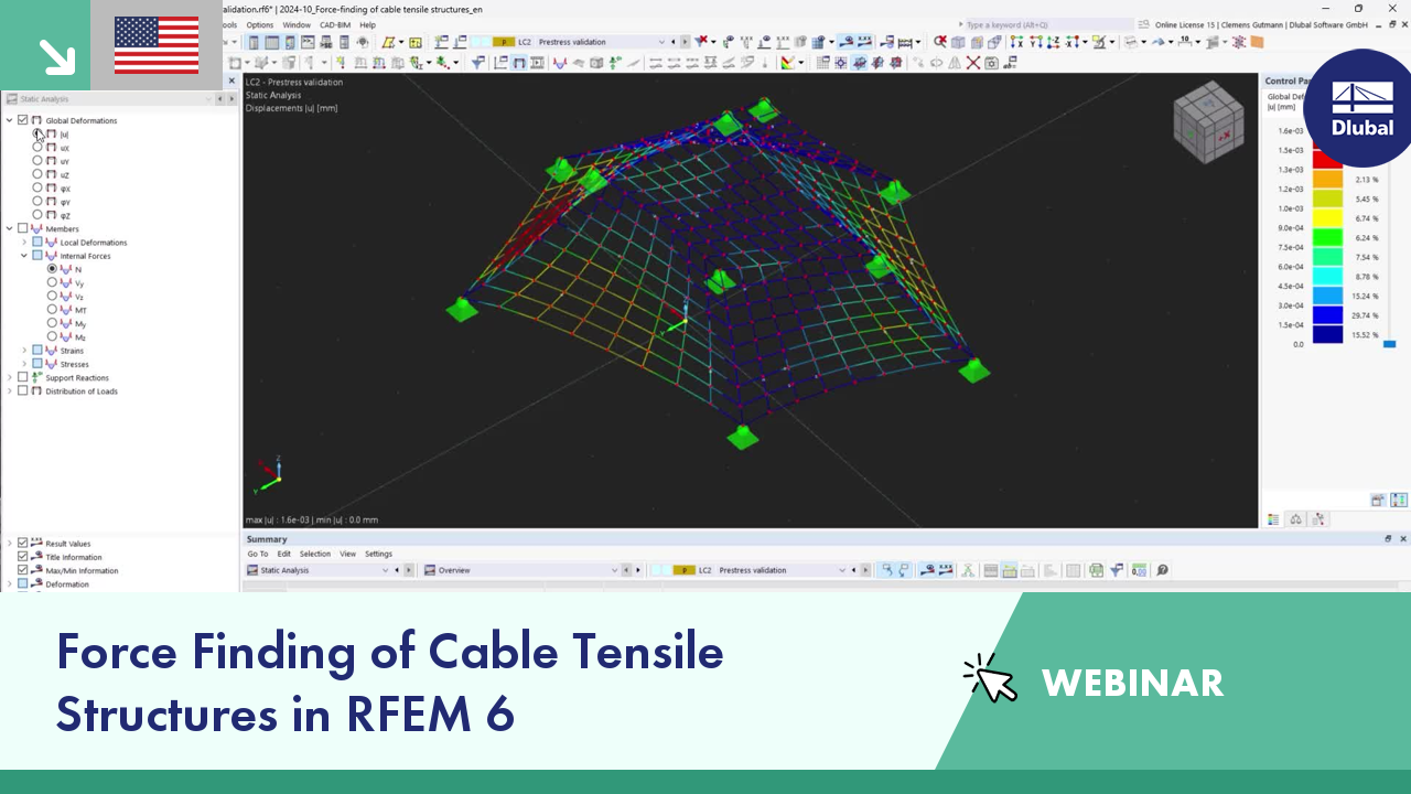Cable and Tensile Structures in RFEM 6 | WEBINAR