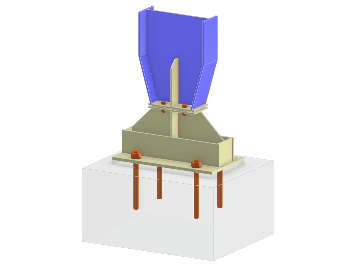 Column Base with Base Plate and Ribs | 5417