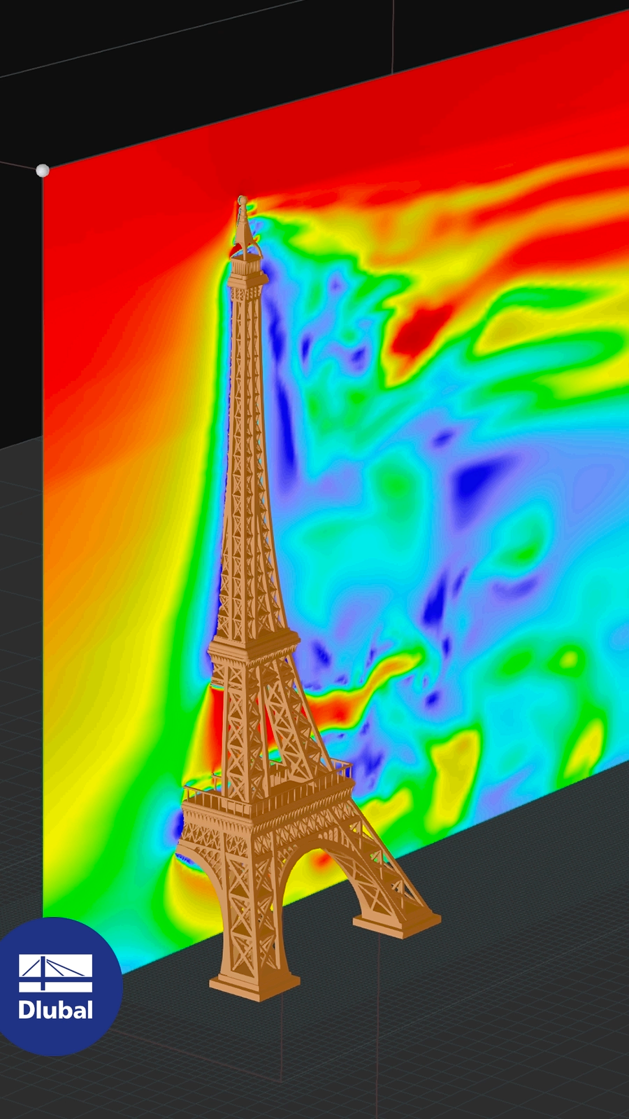 Eiffel Tower | CFD simulation in RWIND 2