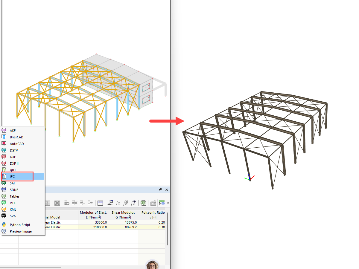 The entire IFC structure is not exported.
