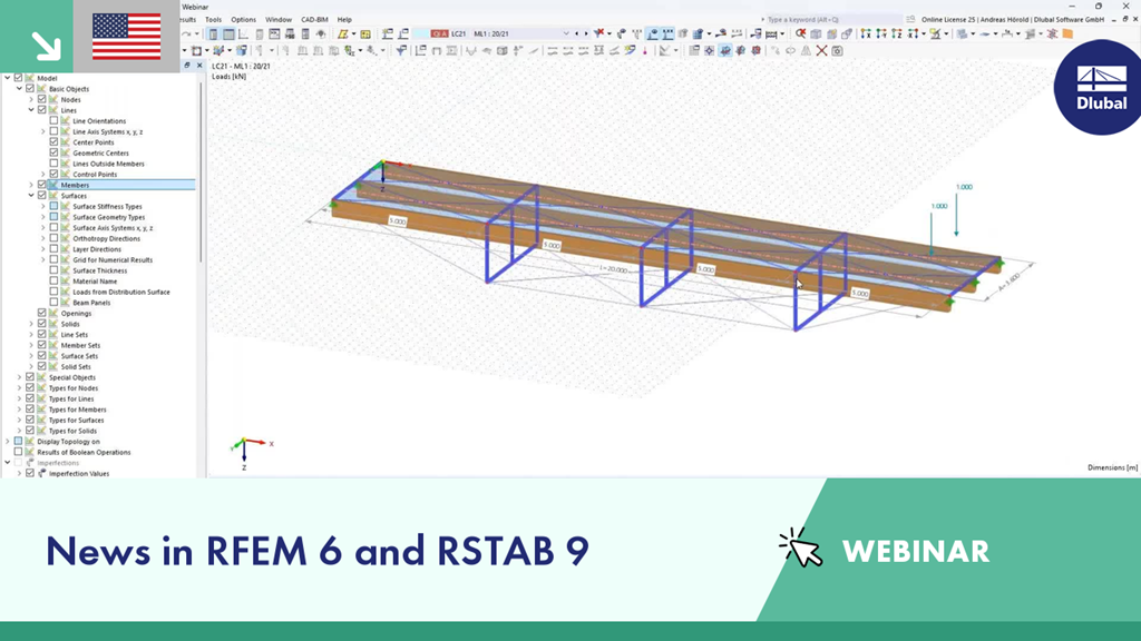 Webinar | News in RFEM 6 and RSTAB 9