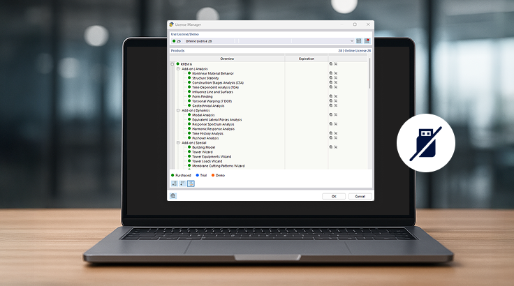 Online Licensing – Flexible Work with Dlubal Software