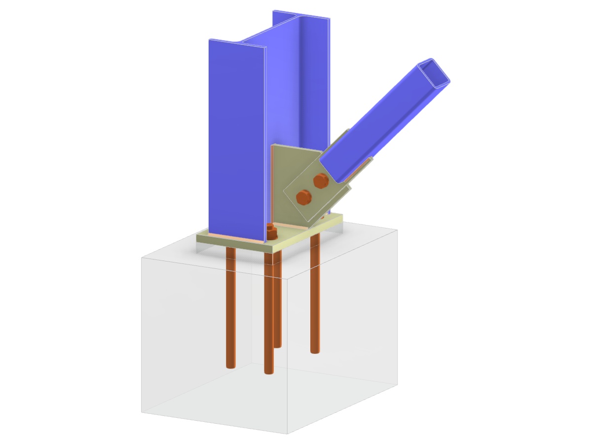 Column Base with Bolted Diagonal Connection | 5664