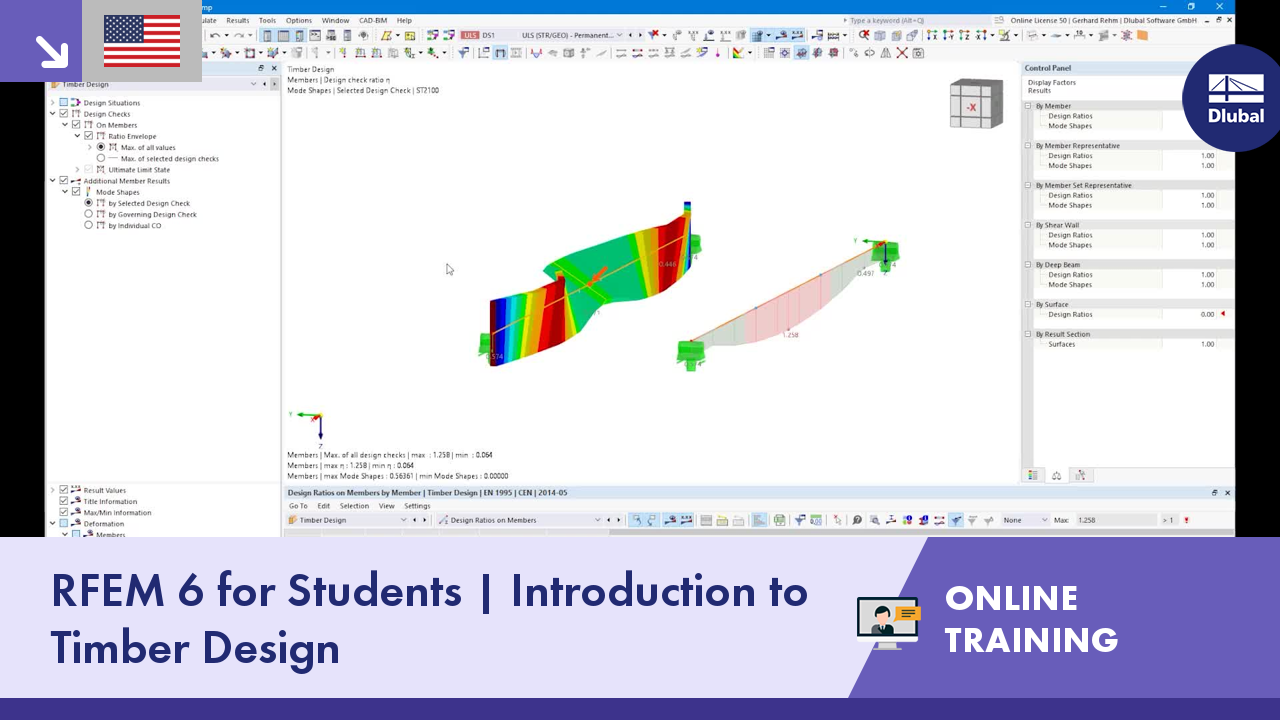 RFEM 6 for Students | Introduction to Timber Design | May 21, 2025