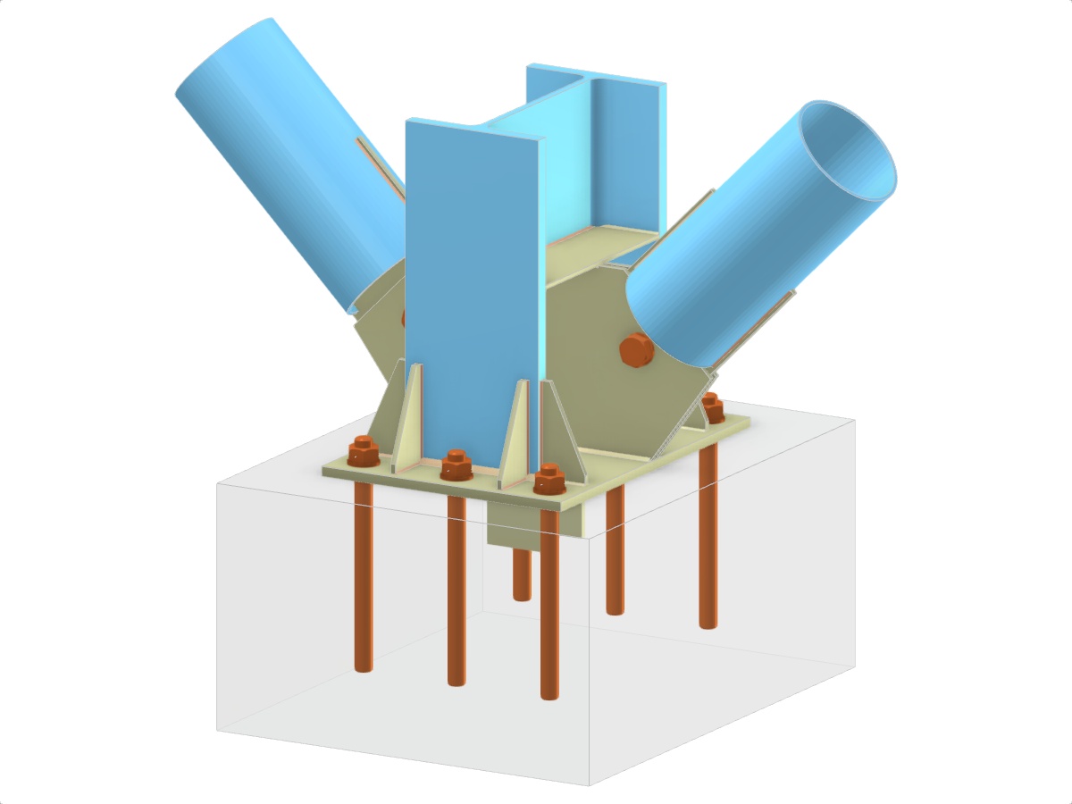 Column Base with Diagonal Connection | 5733
