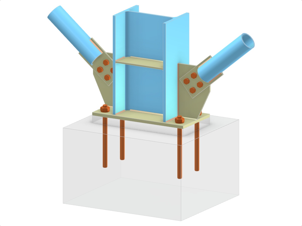 Steel Column Base Connection Design | 5771