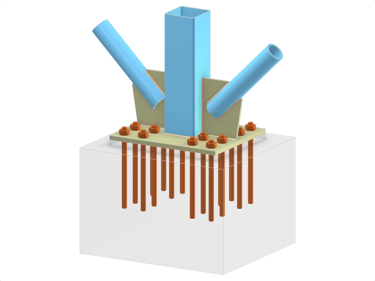 Column Base with Welded Diagonal Connections | 5808
