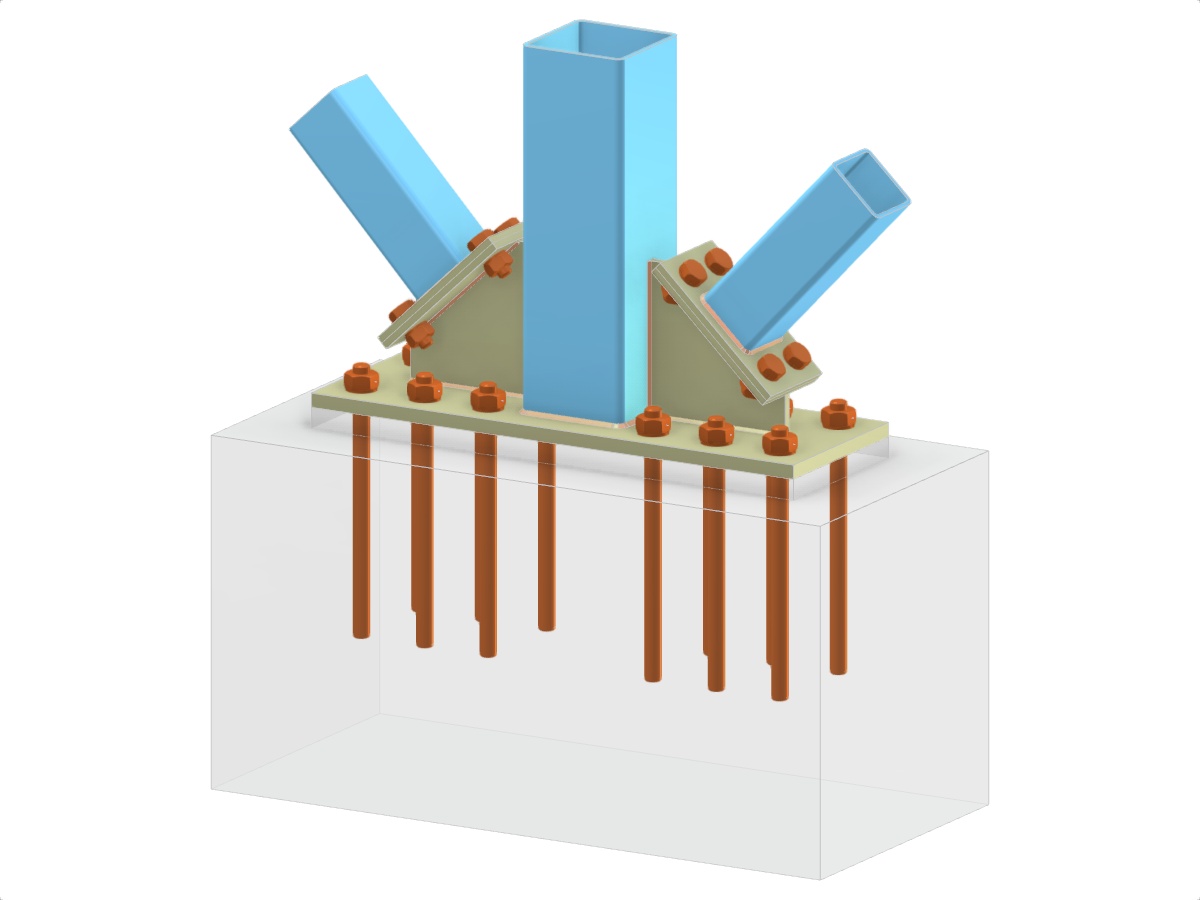 Column Base Connection with Diagonals | 5810