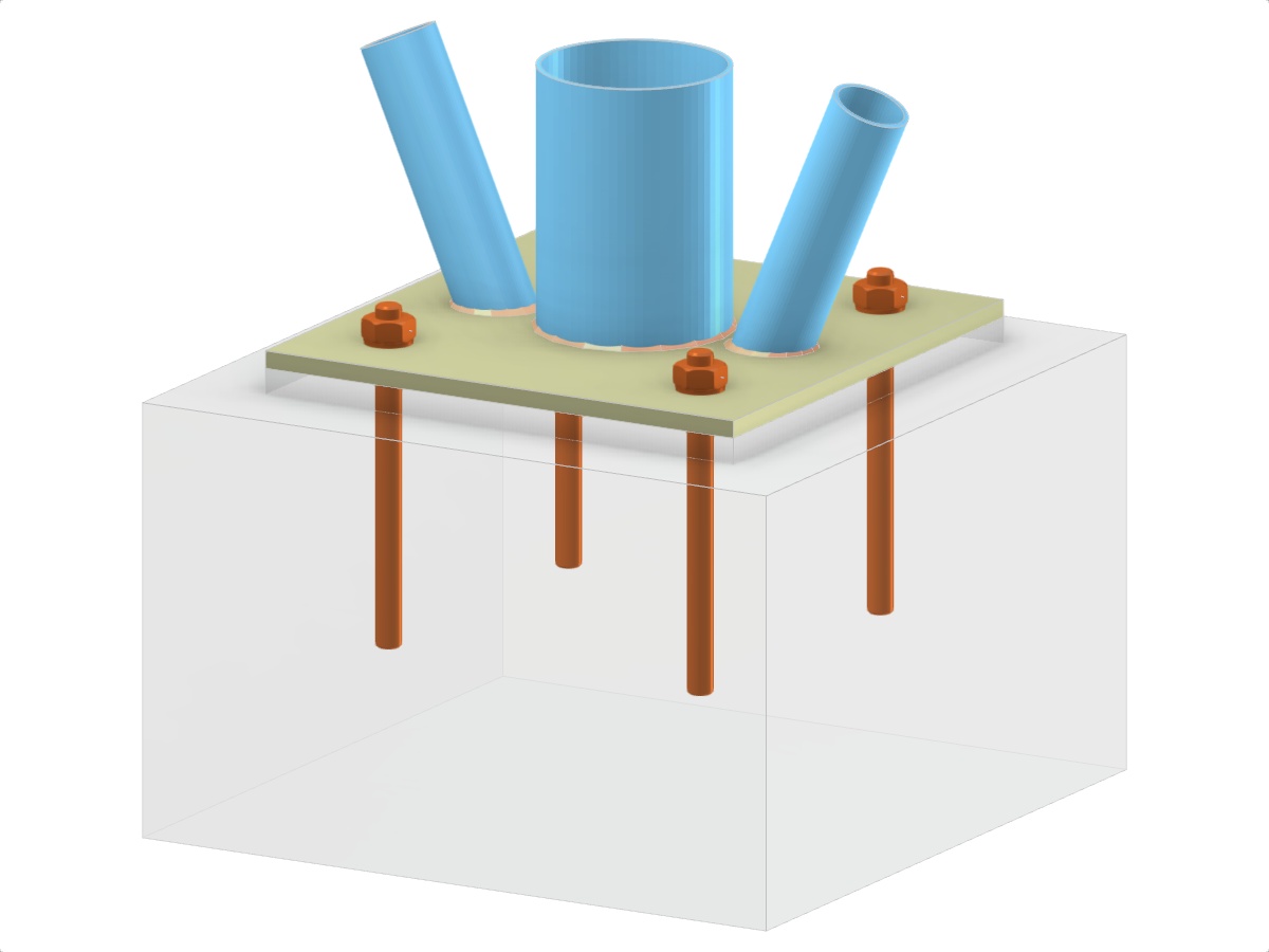 Column Base Design with CHS Connections | 5811