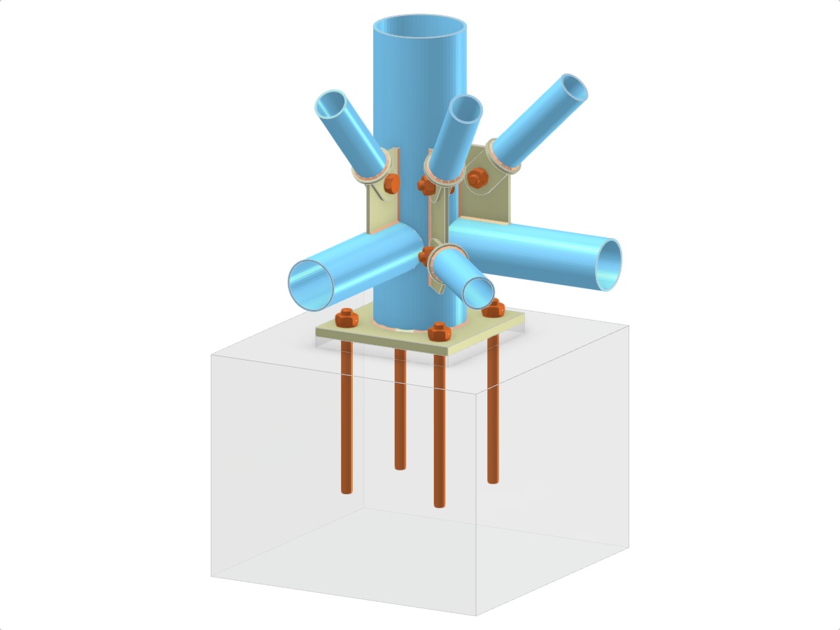 Column Base Connection with Diagonals and Plate Assemblies | 5819