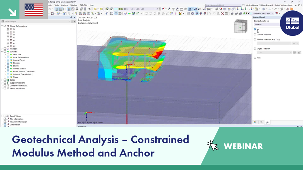 Webinar | Geotechnical Analysis in RFEM 6 – Constrained Modulus Method ...