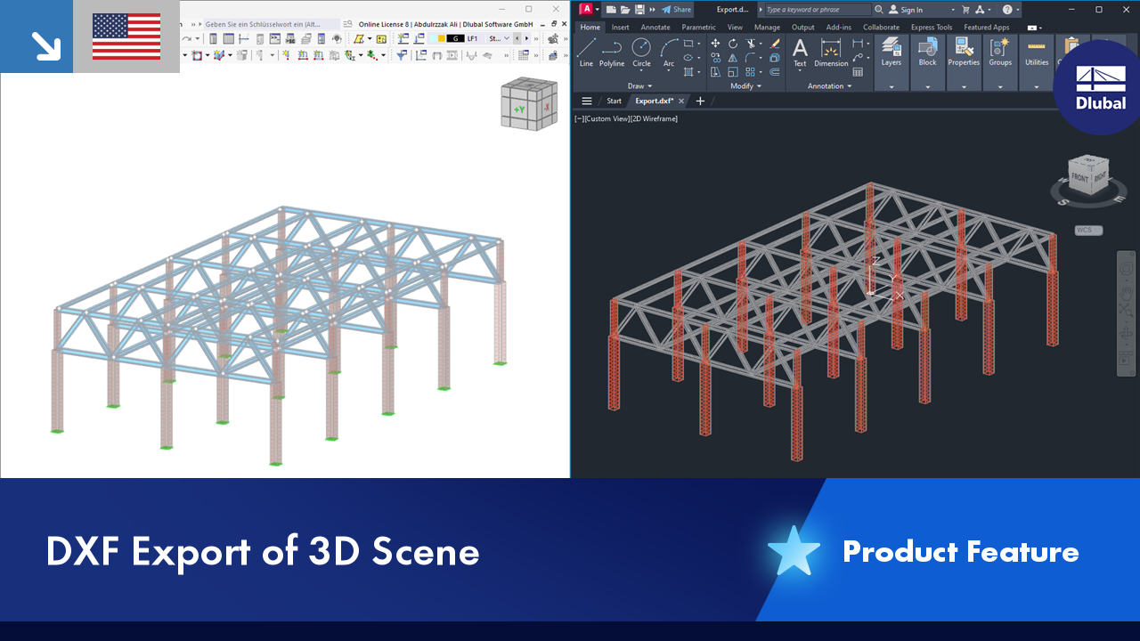 DXF Export of 3D Scene | Product Feature