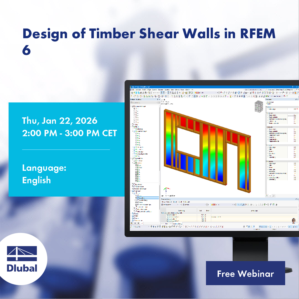 Webinar | Design of Timber Shear Walls in RFEM 6 | Thu, January 22, 2026