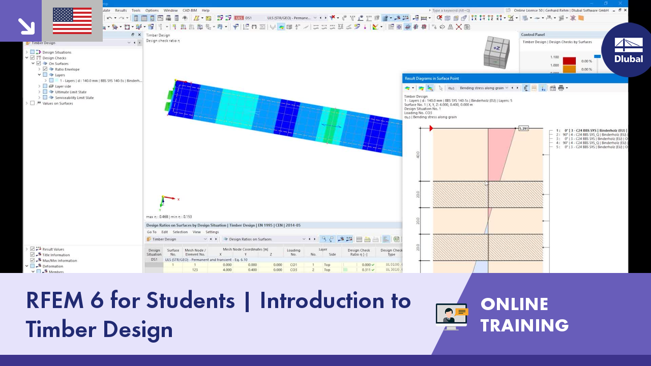RFEM 6 for Students | Introduction to Timber Design | May 6, 2026