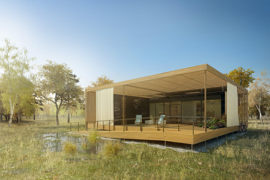 Casa solar con eficiencia energética "AIR House" del equipo de ...