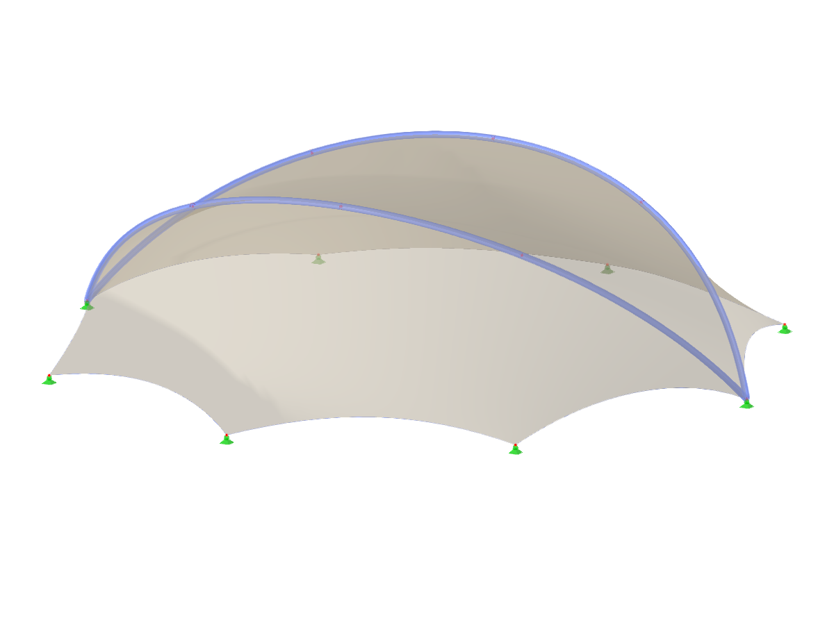 TMS023 | Estructura de membrana tensada | 002484