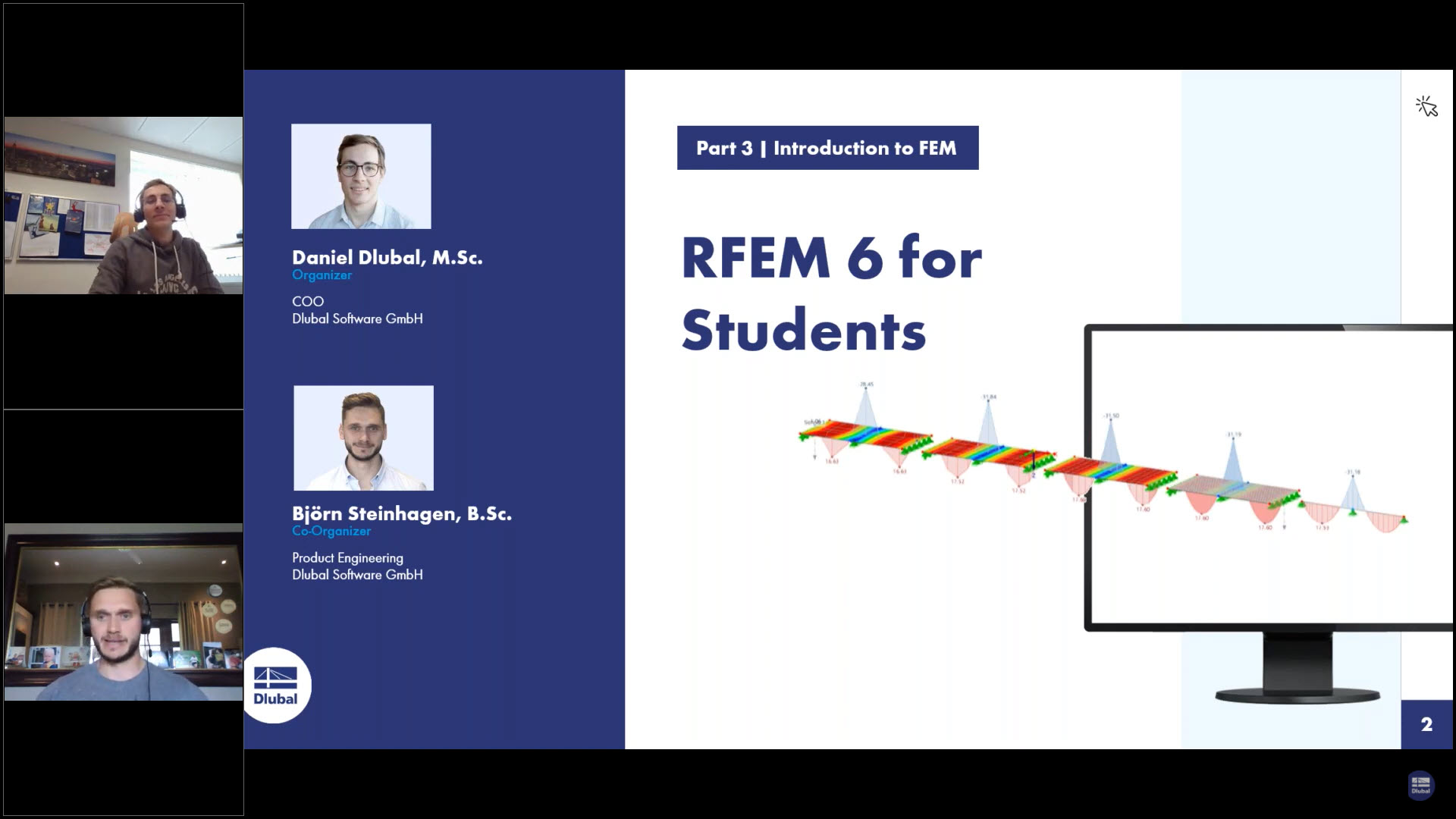 Formation en ligne sur RFEM 6 pour les étudiants