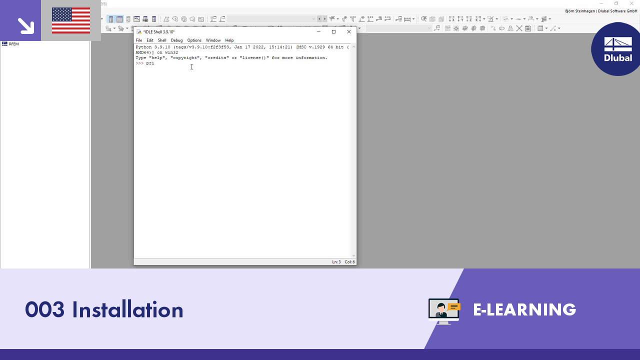 Programmation avec RFEM 6 et Python | 003 Installation