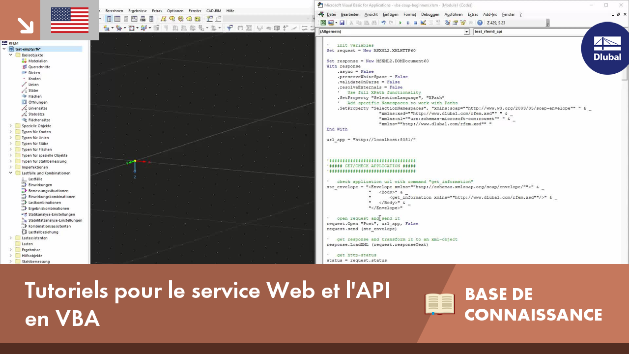KB 001738 | Tutoriel pour le service web et l'API en VBA