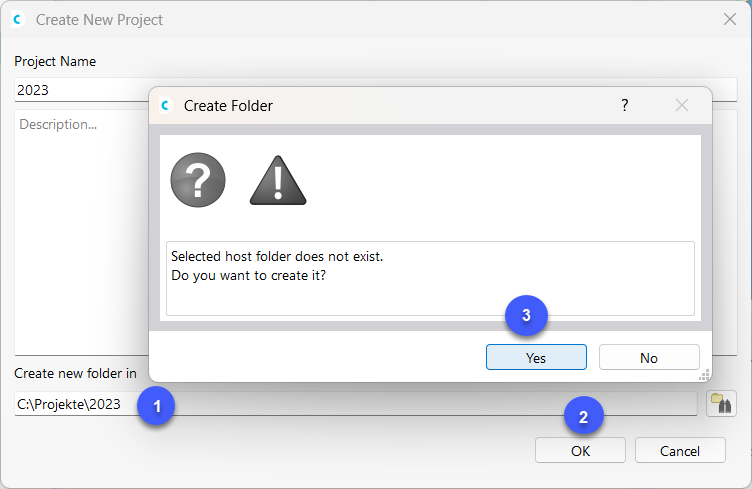 Créer un dossier | Dlubal Software