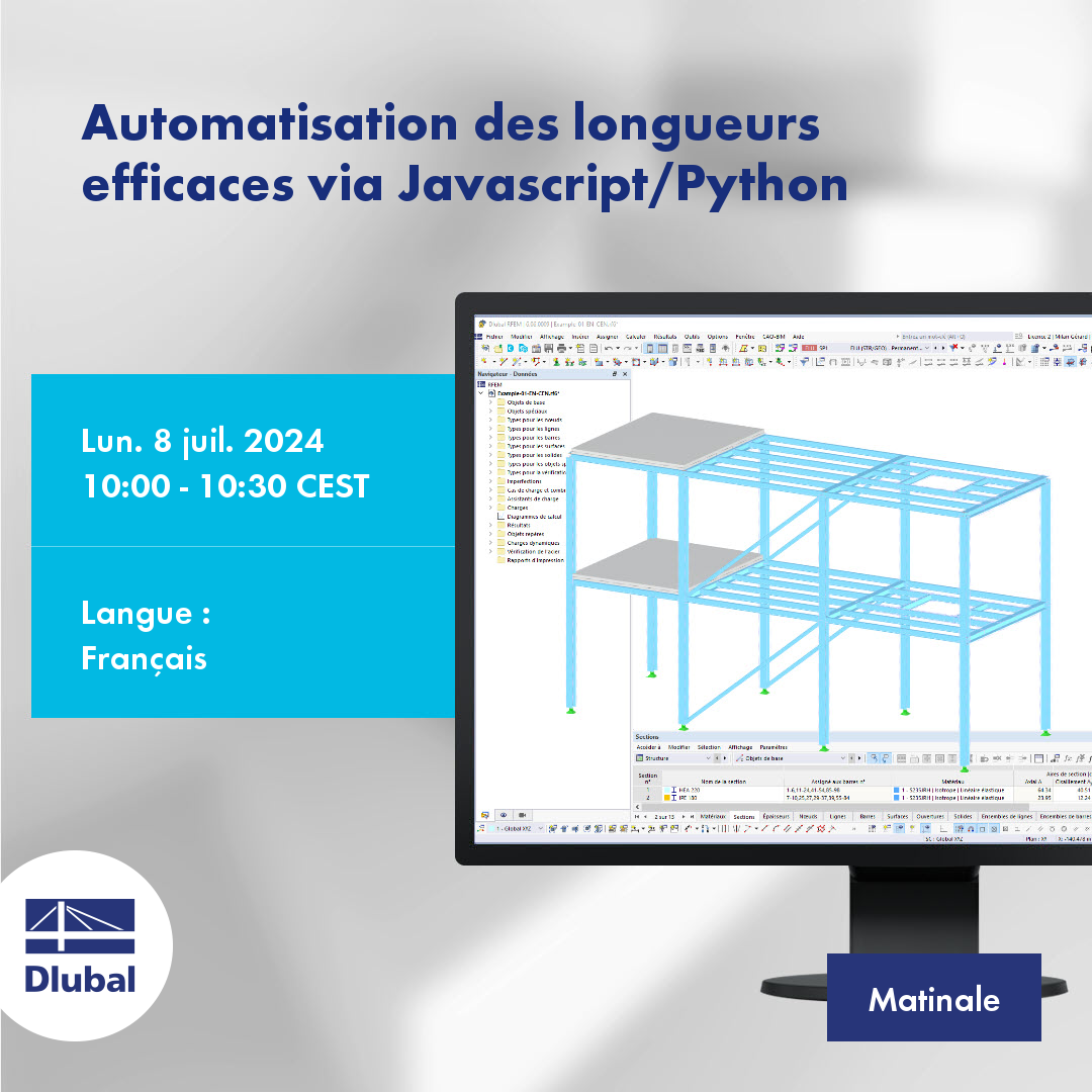 Matinale de Dlubal Software | Automatisation des longueurs efficaces via Javascript/Python dans ...